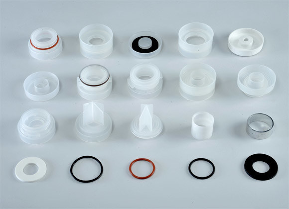 OEM Plastic Flange Filter End Caps Plastic Sheets Inside 0.4~1.2mm Thick