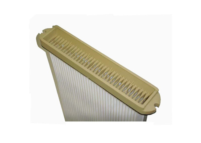 Electro - Galvanized Flat Panel Air Filter , Central Skeleton Pleated ...